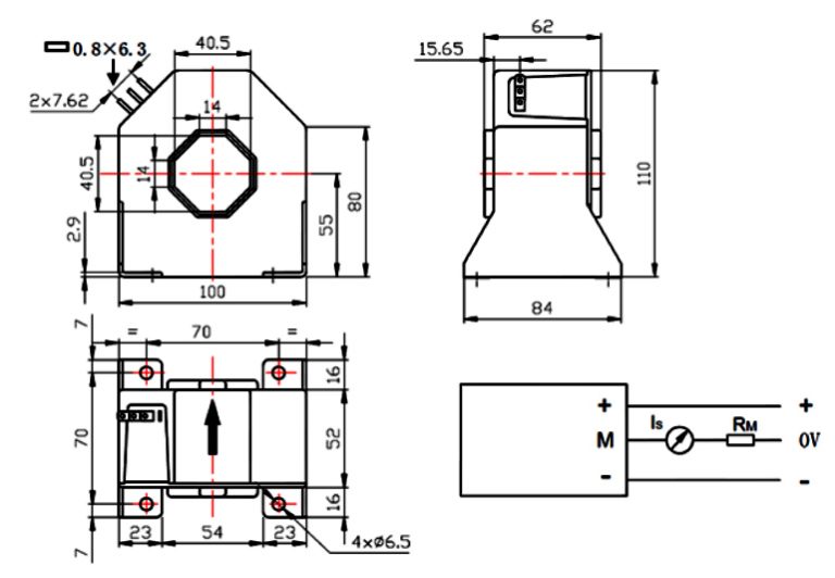 D8 Type Current Sensor - heyi