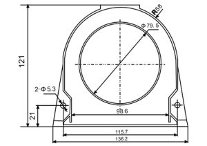 Zero sequence Current Transformers HY-ZCT-80 Type - heyi