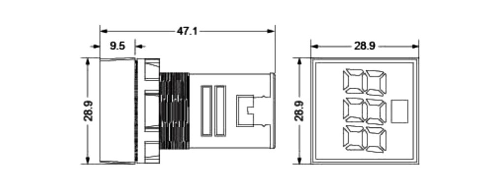 Indicator Meter AD16-22VM&AD16-22VMS - heyi