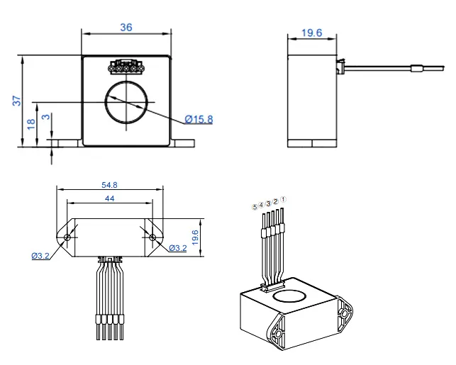 RDC HYCA-07 Residual Current Sensor - heyi