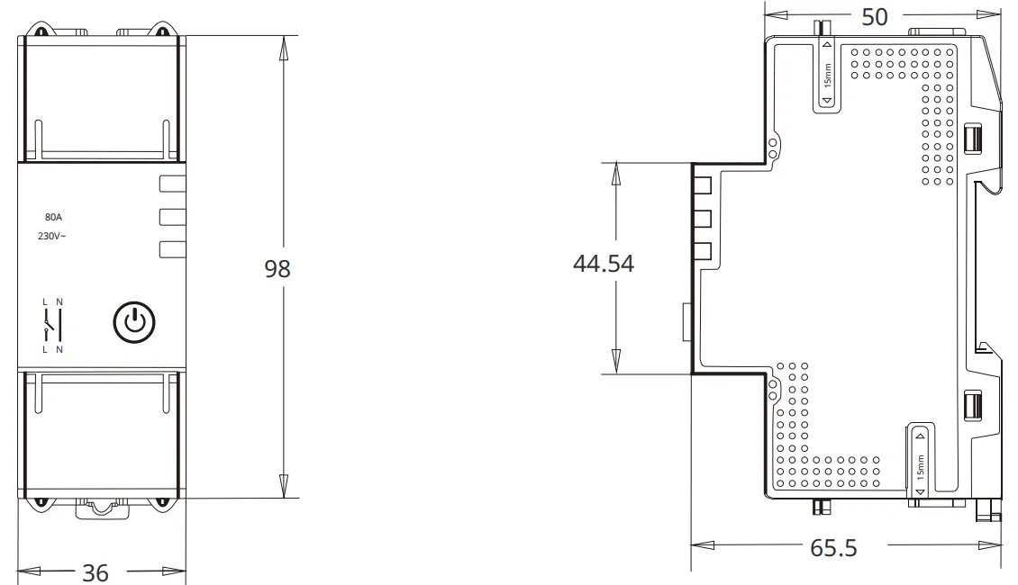 Single-phase intelligent relay switch A3-V1 - heyi